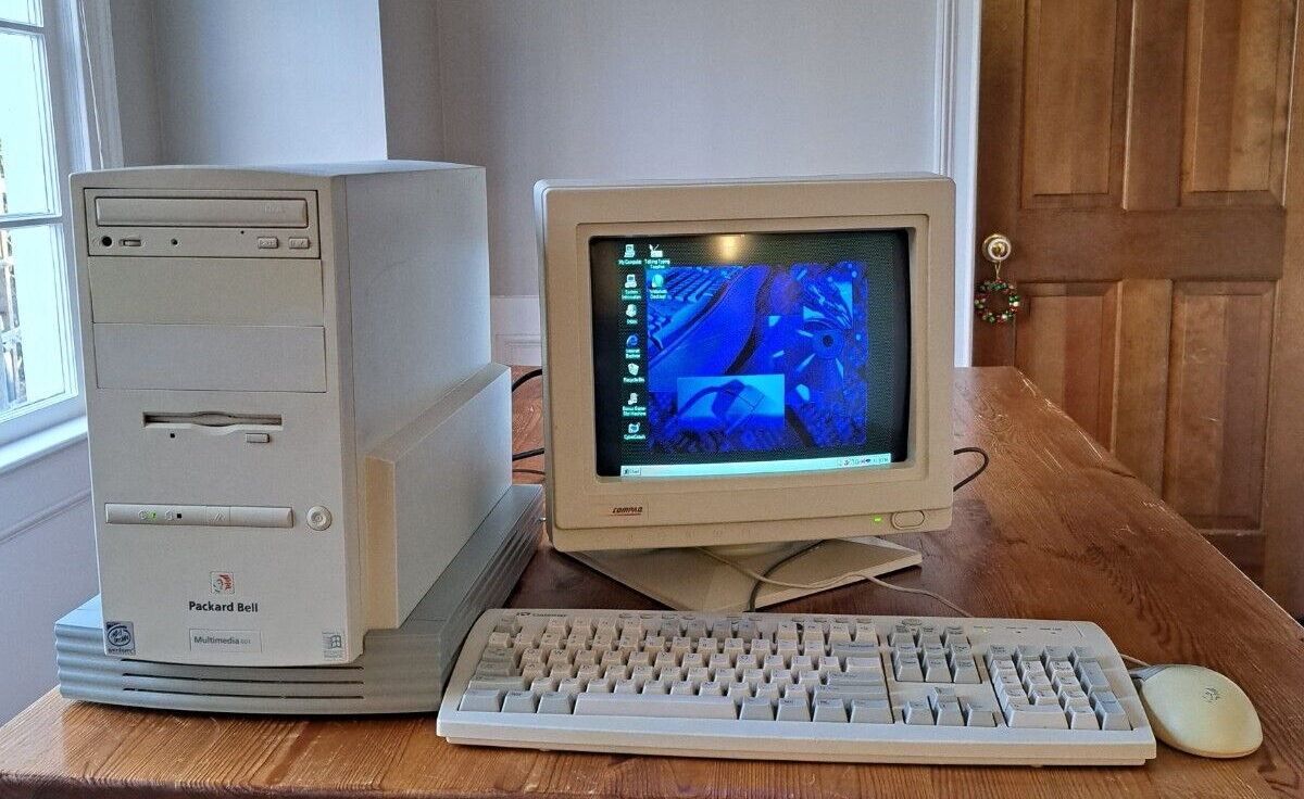 VNTG Packard Bell Multimedia 601 A950-TWR Intel Pentium Win 95 Desktop ...
