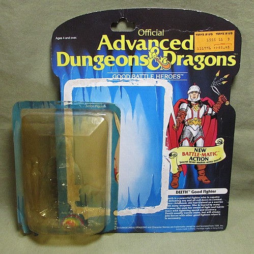 DEETH CARD BACK & BUBBLE vintage LJN Dungeons & Dragons Battle-Mattic ...