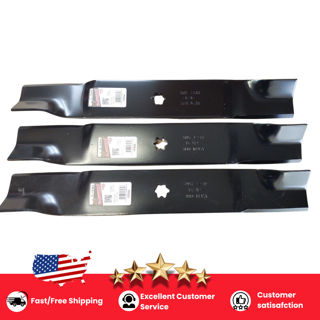 3 Pack USA High Lift Blades For Cub Cadet ZT2-60 ZT3-60 742-05620 ...