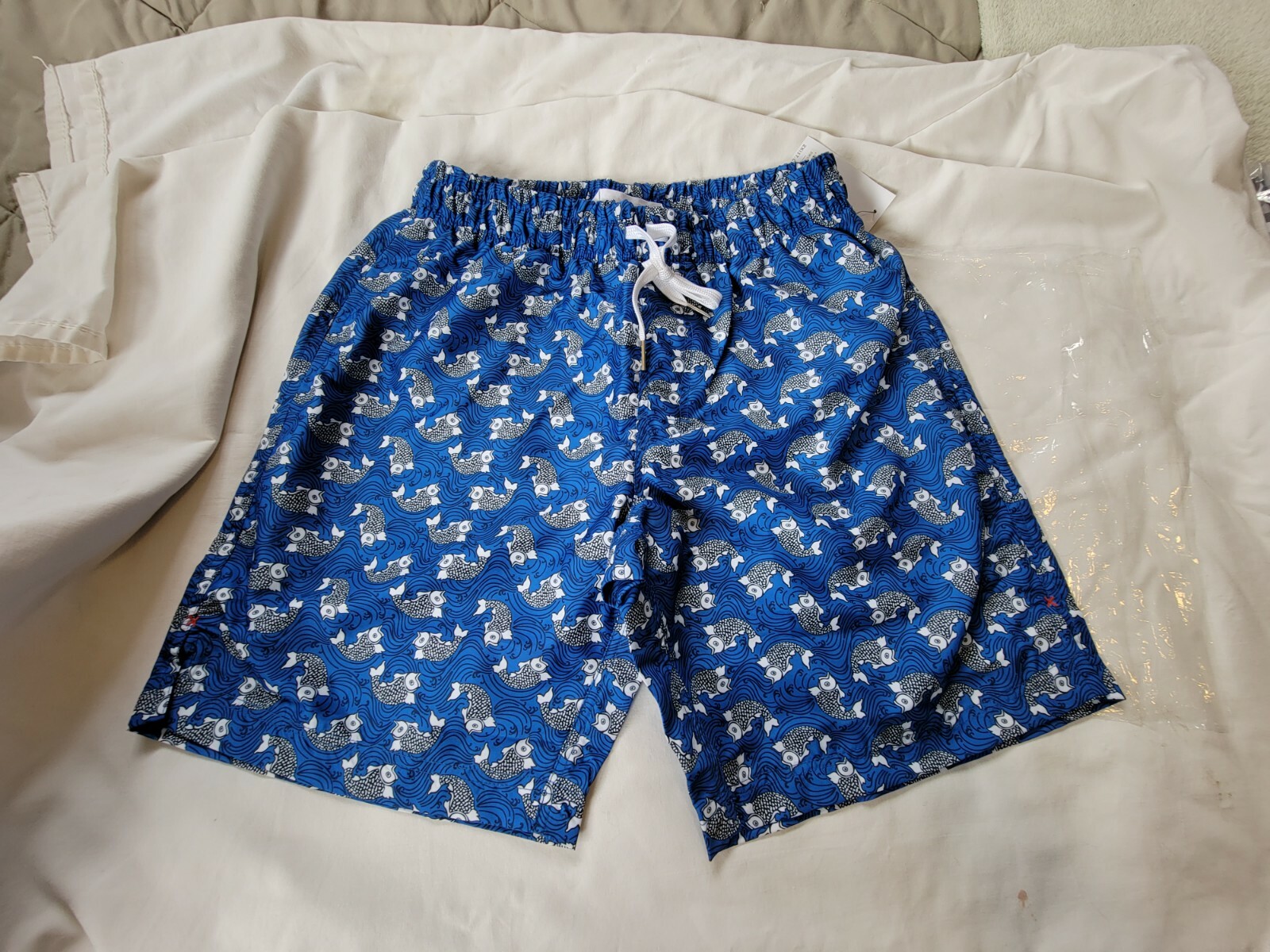 Swim Suit 2xist Mens Shorts Trunks Blue Fish Choi Beach Pool Wear New ...