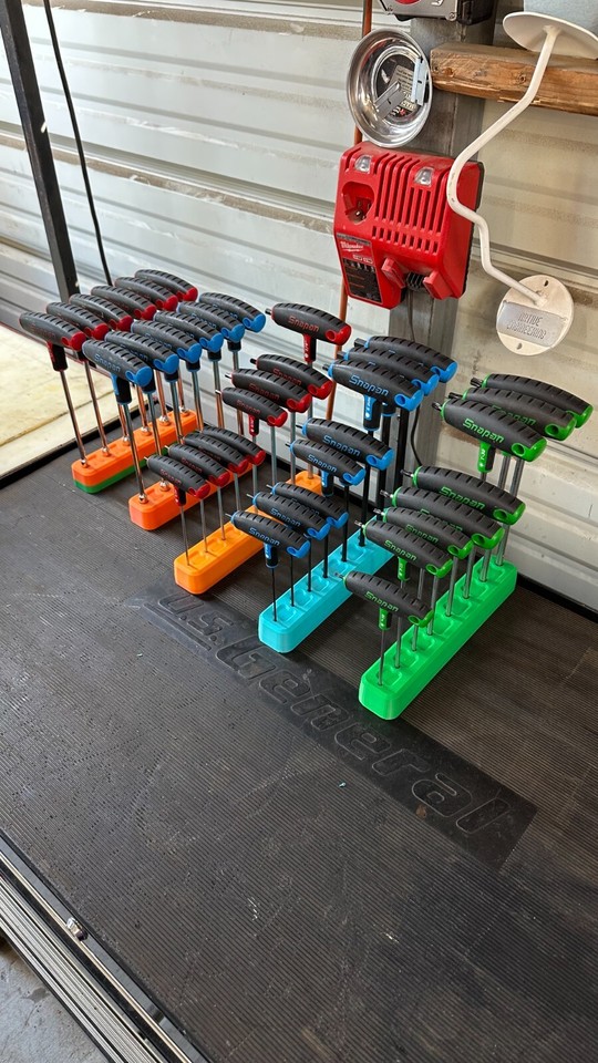 Snap On T Handle Rack - Hex Torx Socket - 3D Printed Color Matched ...