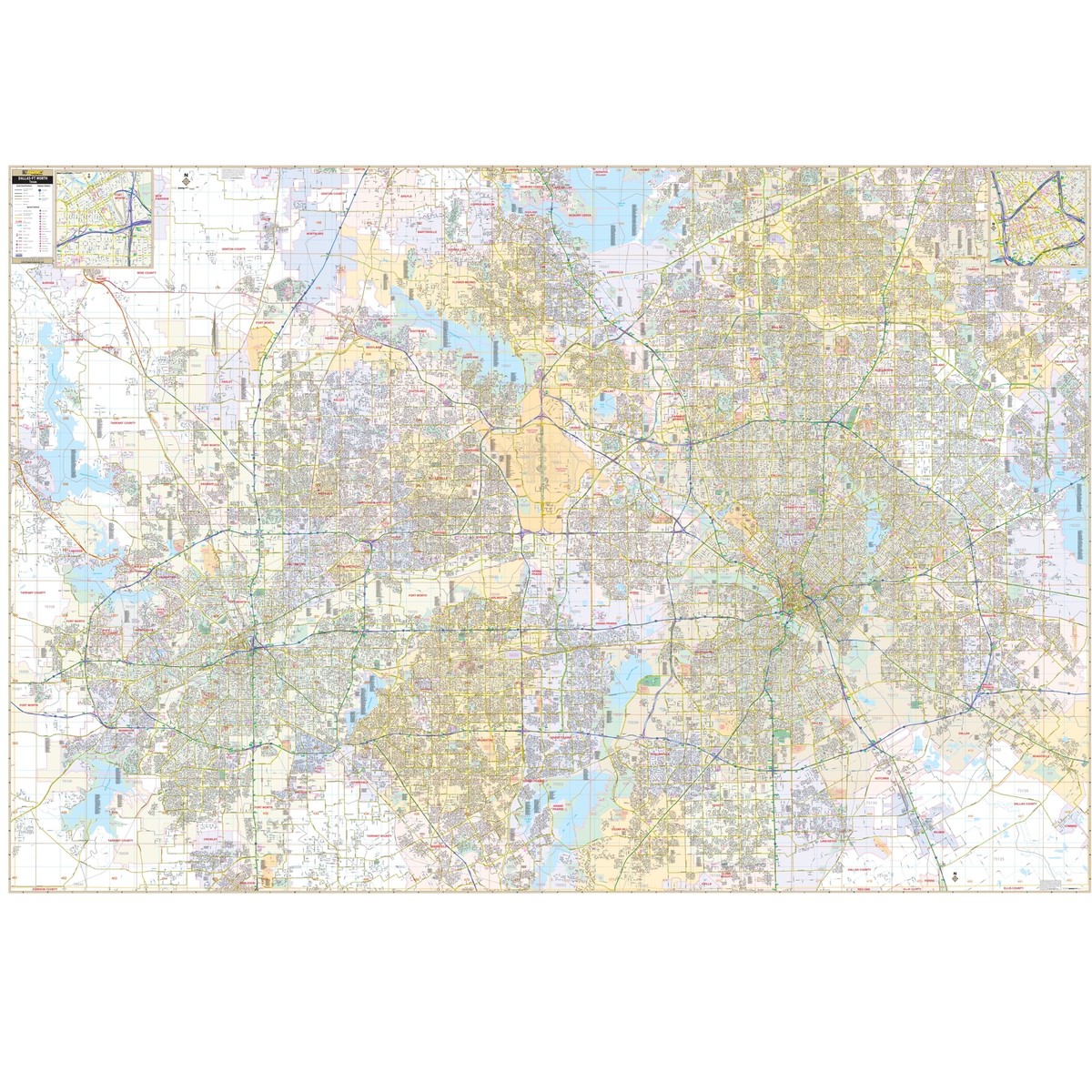 County Map Dallas Ftworth