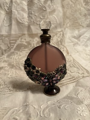 Vintage Purple Forster Glass Perfume Bottle | eBay