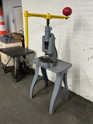H. Blundell & Co Antique Hand Operated Stamping / Forming Screw press ...