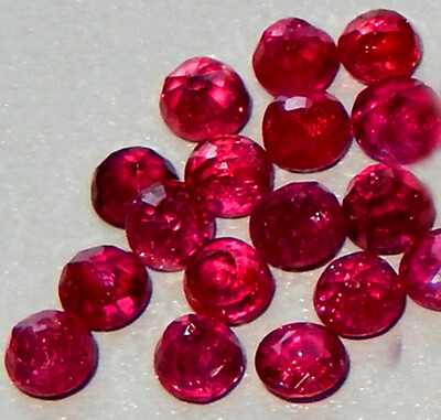Natural Mined Rubies/ 1.0 mm Rounds/ Untreated / Tiny Rubies / 1 Carat ...