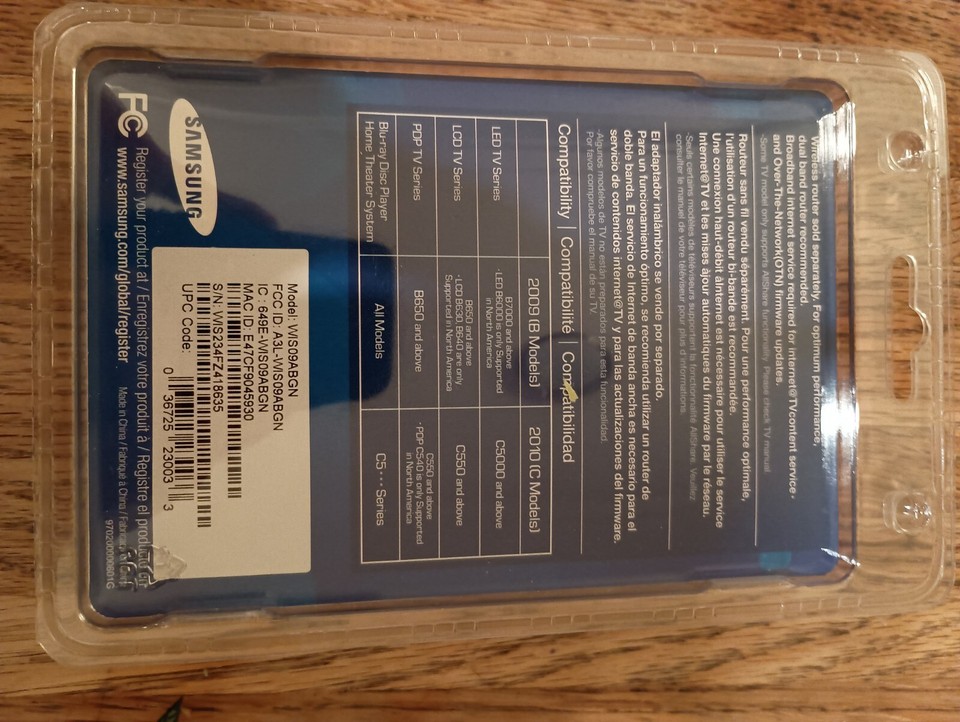 Samsung WIS09ABGN LinkStick Wireless LAN Adapter 36725230033 | eBay