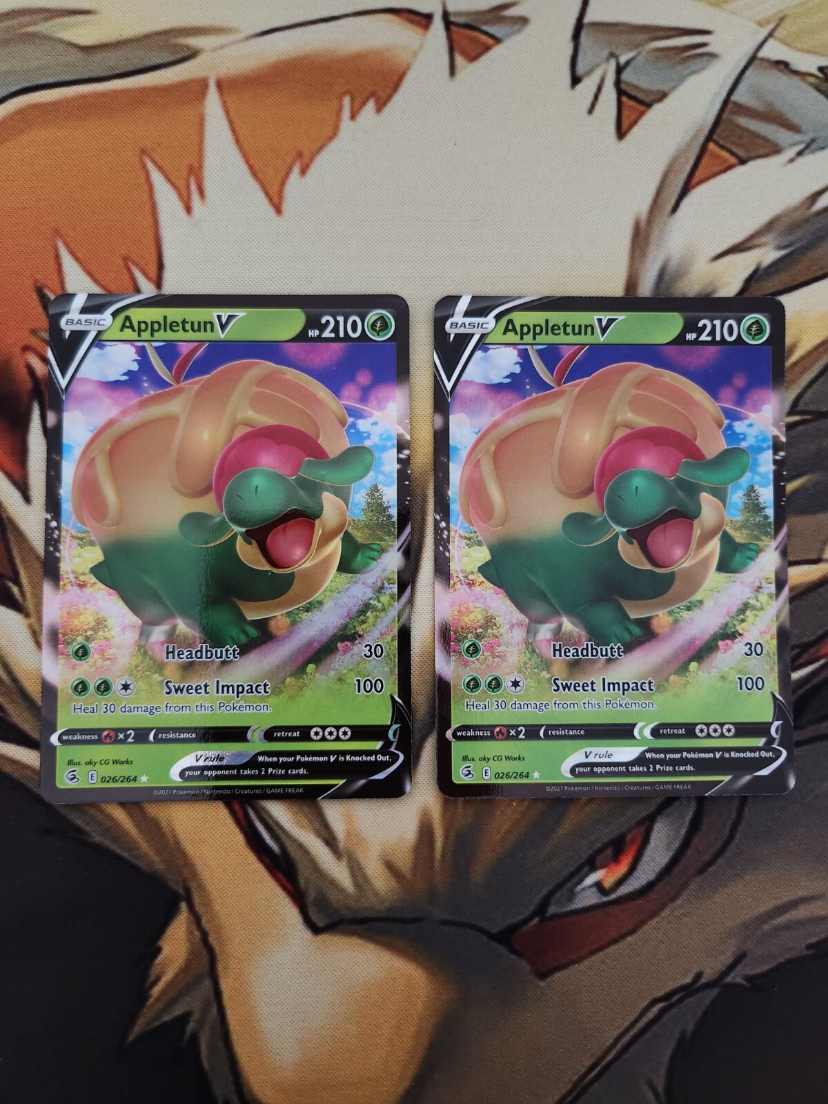 Pokemon TCG (x2) Appletun V 026/264 - NM | eBay