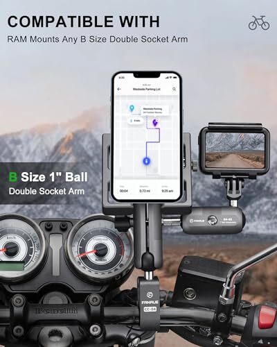 Ball Adapter Compatible with RAM Mounts B Size 1" Ball Components ...