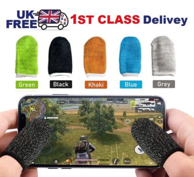 1 Pair Mobile Game Sleeve Smart Touch Screen Finger Gaming Gloves For ...