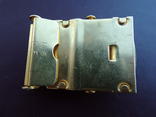 US Coast Guard Badge Solid Brass Belt Officer Uniform Buckle USCG Eagle ...