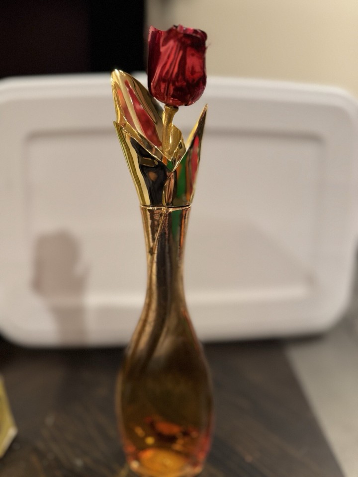 Vintage Avon Cologne Elegante Moonwind Red Rose Vial 4 fl oz RARE With ...