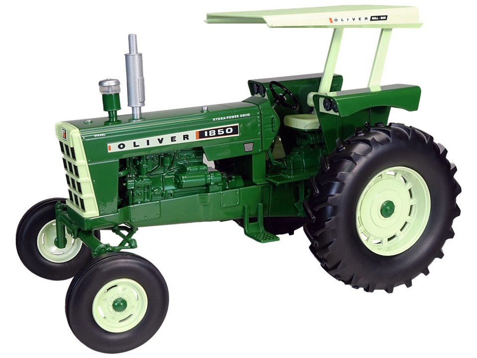 OLIVER 1850 DIESEL WF TRACTOR W/ ROPS & CANOPY GREEN 1/16 MODEL ...