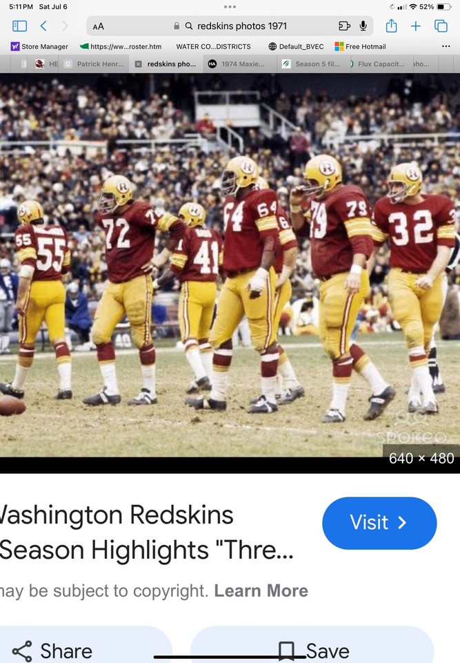 Vintage Suspension Football Helmet Custom 1970 Washington Redskins ...