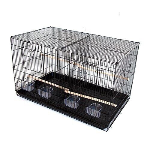 30" Large Aviary Breeding Finch Canary Parakeet Flight Bird Cage Center ...