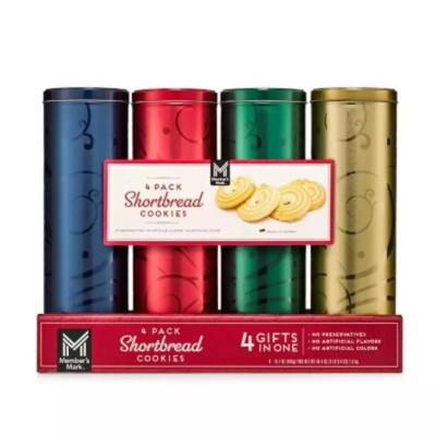 Member'S Mark European Shortbread Cookies Tin, 4 Pk. | eBay