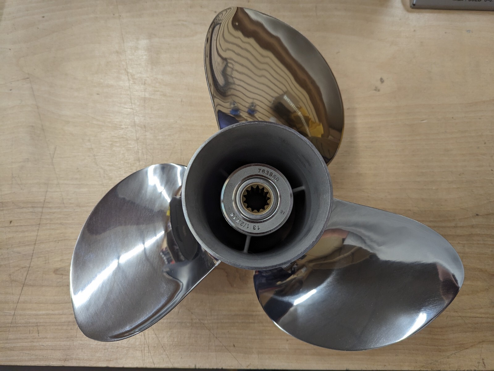 NOS OEM EVINRUDE JOHNSON BRP PROPELLER 13 1/2 X 15 PN 0763950 | eBay