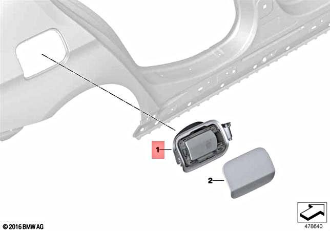 Genuine BMW G30 530e 530eX Sedan Cover Pot 51177387940 | eBay