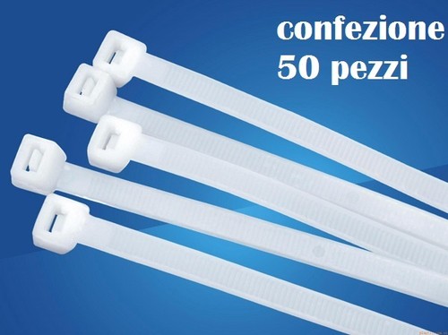 z Set 50 Pezzi Fascette Nylon Stringenti Plastica Cavi 2.5x150mm hsb | eBay