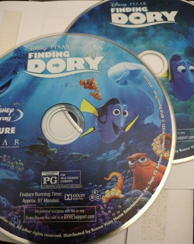 Finding Dory (2 Blu-ray discs only, 2016) pixar, disney 786936851038 | eBay