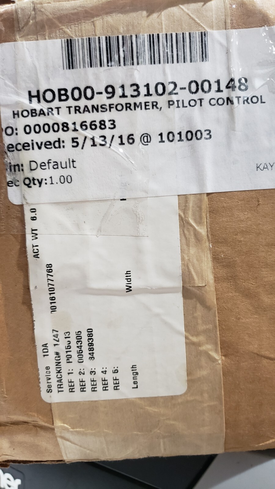Hobart+I+Transformer+Form+Replcment+00-913102-00148+-+Geniune for sale ...