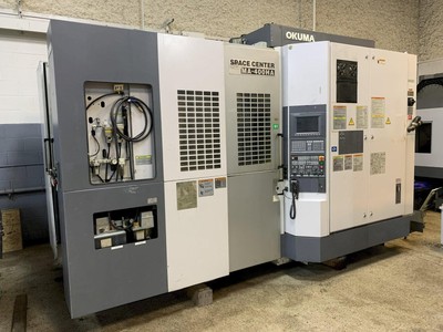 OKUMA "Space Center" Model MA-400HA CNC Horizontal Machining Center ...