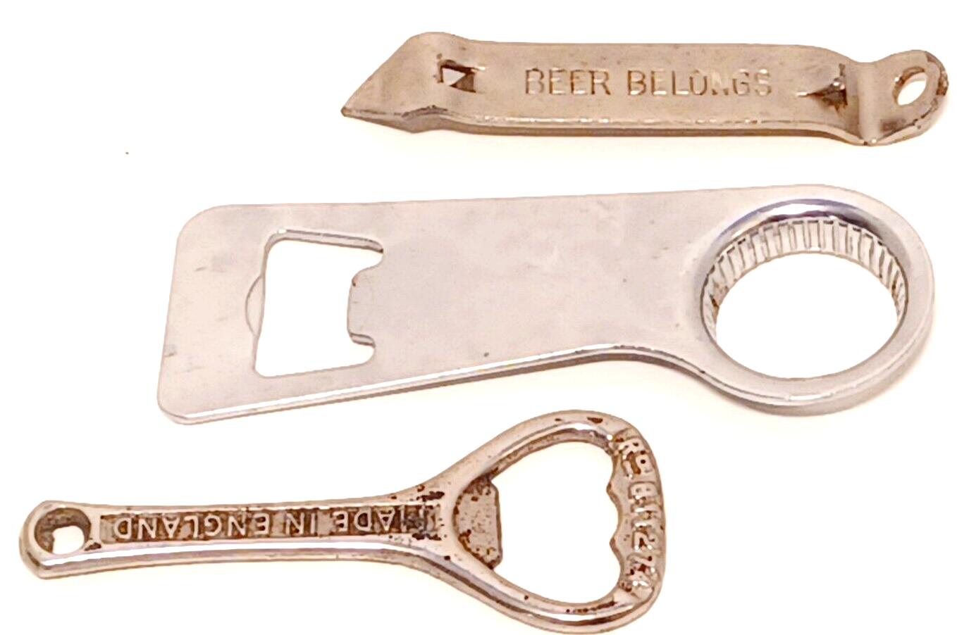 Lot Of 3 Vintage Beer Bottle Can Openers Twist Top Opener 50's-70's | eBay