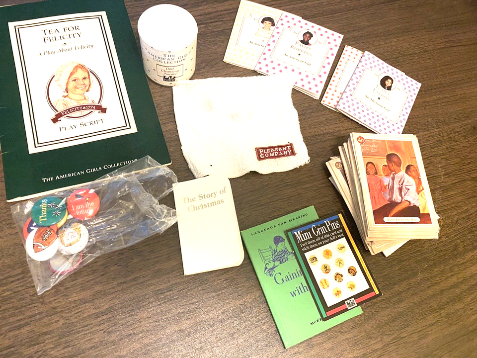 Vintage American Girl Felicity, 10 pc. lot ACCESSORIES Pleasant Co ...