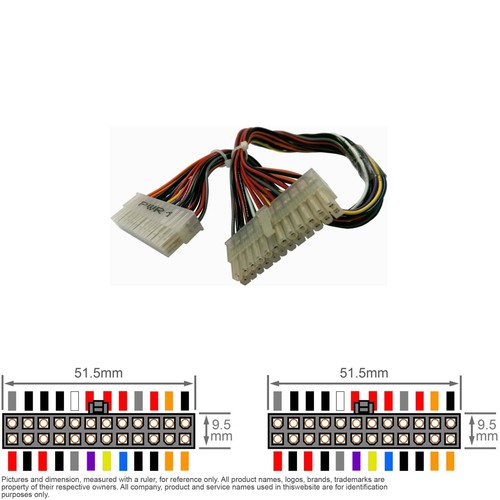 Cable Internal DC Power 24-Pin Jumper Dell 83182 PWR1 PowerEdge 4300 ...