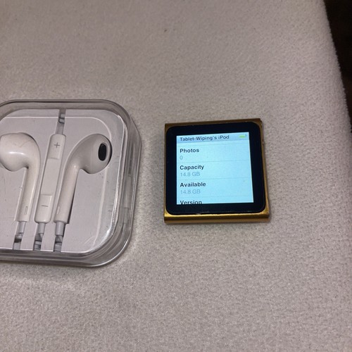 Apple iPod Nano 6th Generation 16GB Orange Good Condition 885909424184 ...