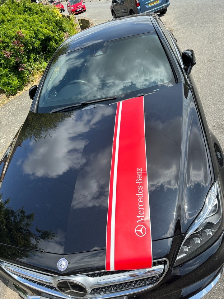 MERCEDES AMG CAR BONNET STRIPES DECAL GRAPHICS RACING SPORT | eBay UK
