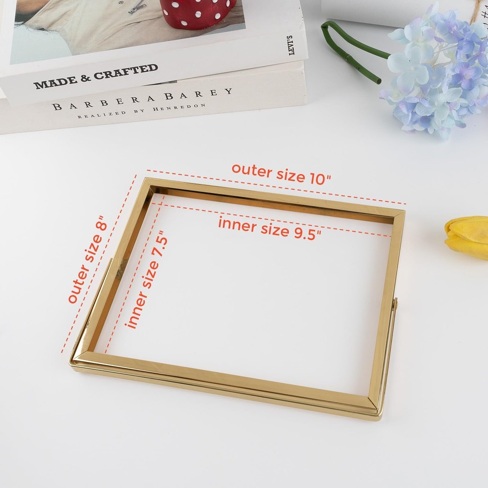 Light Gold 8x10 Metal Frame for 7x9 6x8 Photos Horizontal | eBay