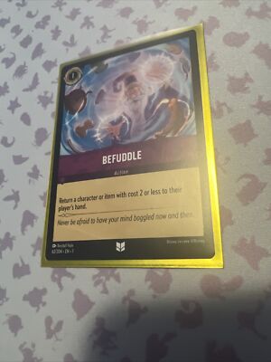 Disney Lorcana TCG Befuddle 62/204 Uncommon NON FOIL Pre-Errata Error ...