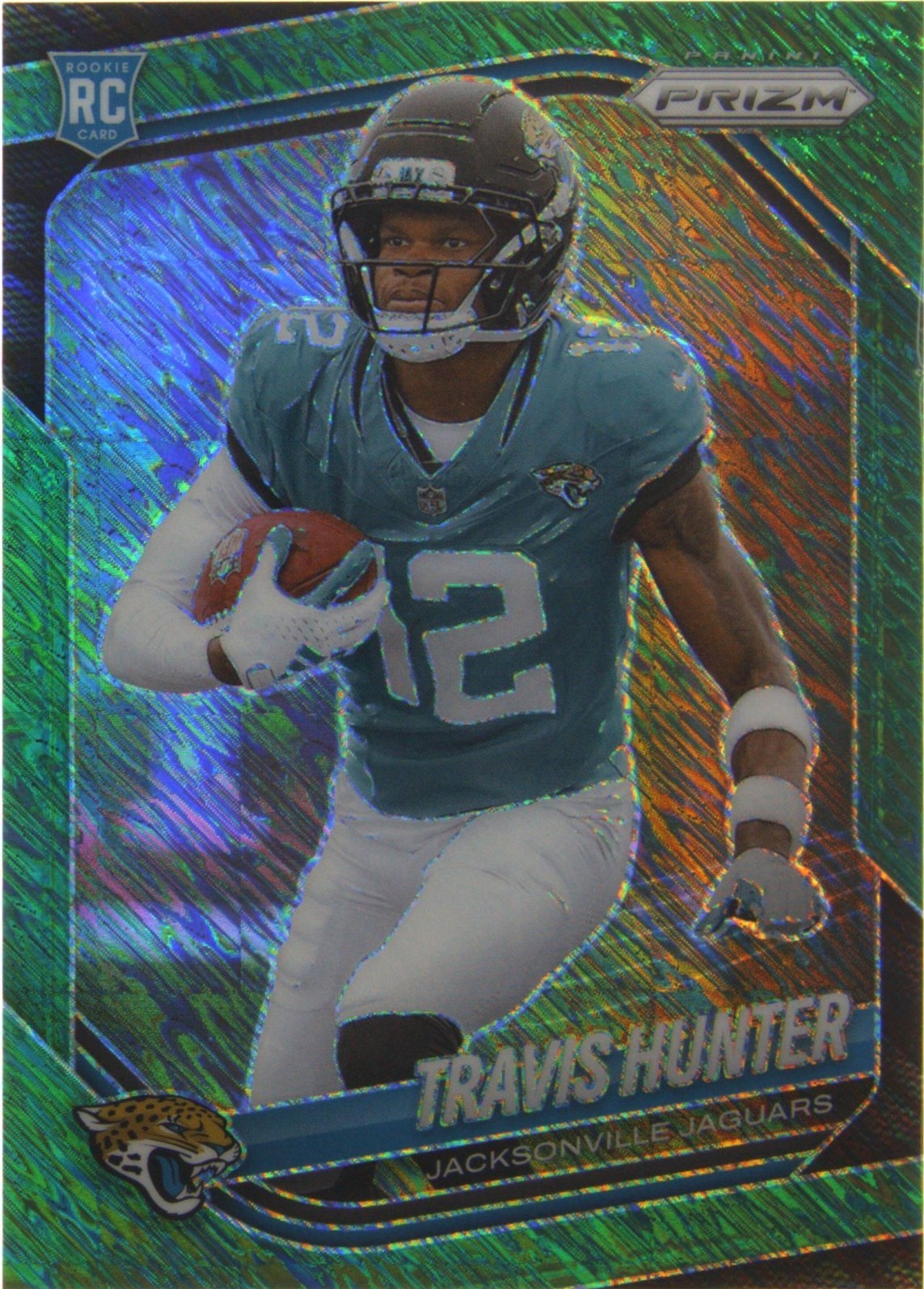 2025 Panini Prizm - Rookies Travis Hunter #301 Green Shimmer Prizm /5 ...
