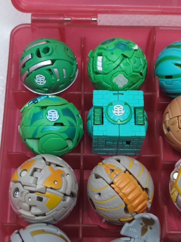 Bakugan Battle Brawlers with Red Carrying Case Lot Of 24 No Reserve | eBay