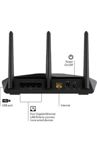 Netgear Nighthawk Rax30-100nar Wireless Dual Band Gigabit Router - Good ...