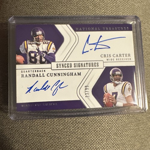 2024 National Treasures Synced Signatures Cris Carter And Randall ...