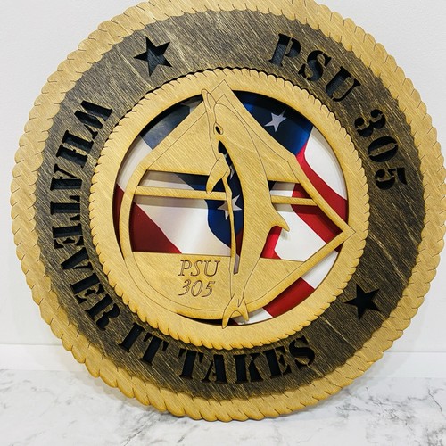 PSU 305 Whatever It Takes Handmade Round Laser Cut Wood Sign NEW Coast ...