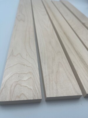 Maple hardwood timber planed. 5 pieces 48mm wide 10mm thick 500mm long ...