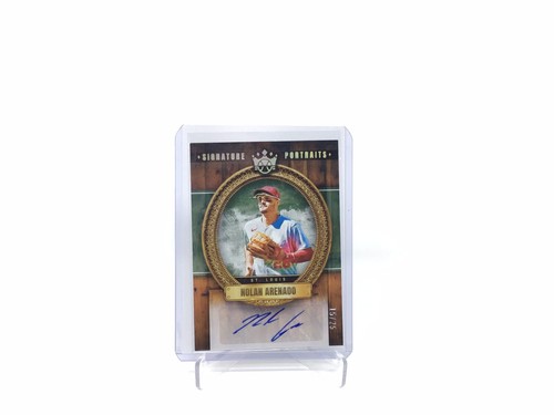 NOLAN ARENADO 2022 Diamond Kings Signature Portraits 15/25 ST LOUIS ...