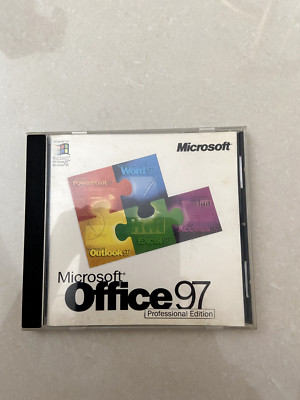 Microsoft office 97 professional edition CD + license key | eBay UK