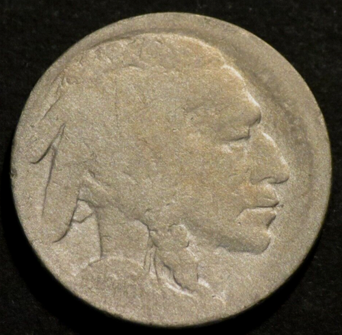 1916 S Buffalo Nickel Semi-Key Date Horn Details Holo-Restored Five 5c ...