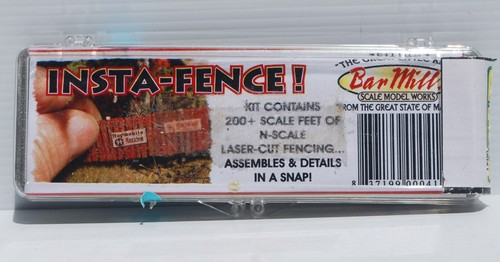 Insta-Fence. N Scale. 200 Scale Feet - Laser Cut Timber Fence. Bar ...