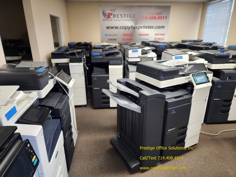 Konica Minolta Bizhub C258 Color Copier Printer Scanner. Finisher ...