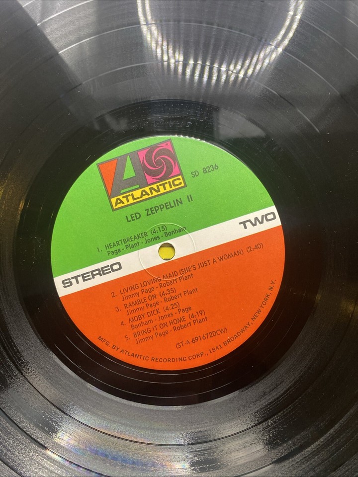 LED ZEPPELIN II LP RECORD SD 8236 GOLD RECORD AWARD | eBay