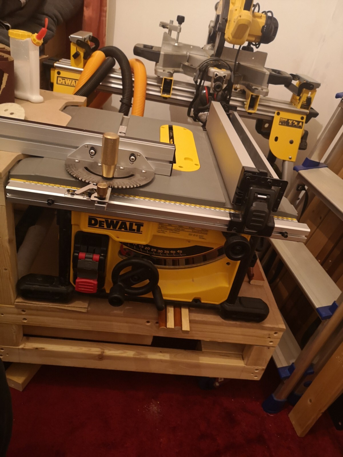 DeWalt DWE7485-GB 240V 210mm 1850W Compact Table Saw With Blade DWE7485 ...