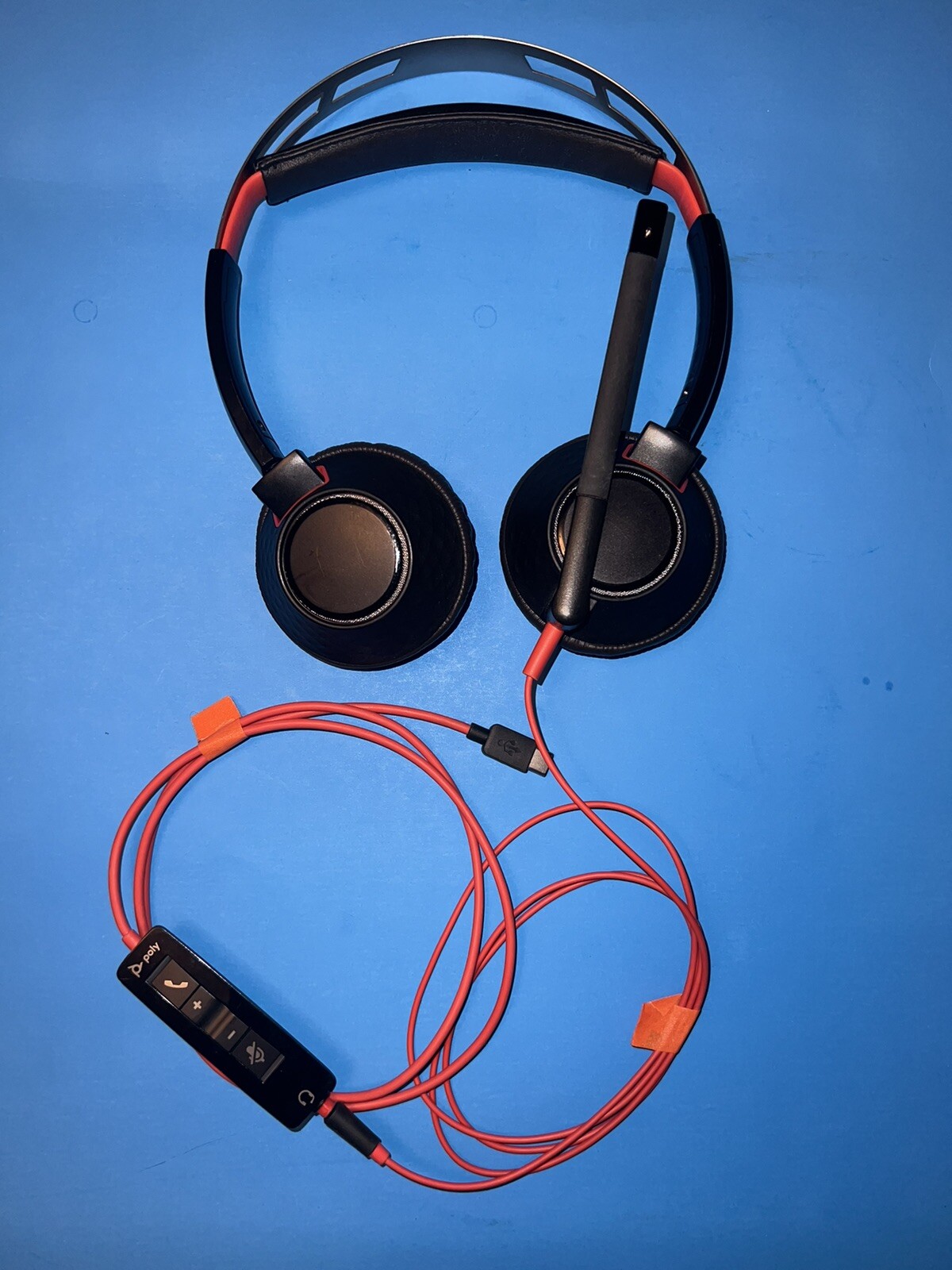 Plantronics Poly Blackwire C5220T 5200 Series Wired Binaural USB PC ...