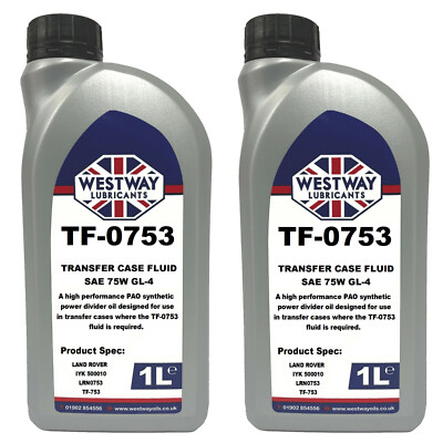 2L TF-0753 Transfer Case Fluid TF0753 IYK500010 LRN0753 2 Litres ...