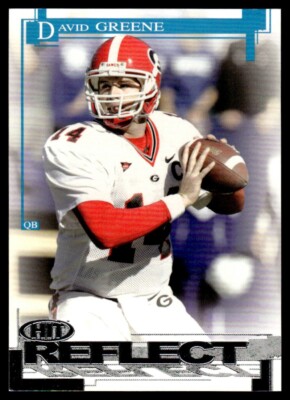 2005 SAGE HIT Reflect Silver David Greene Rookie Georgia Bulldogs #R14 ...