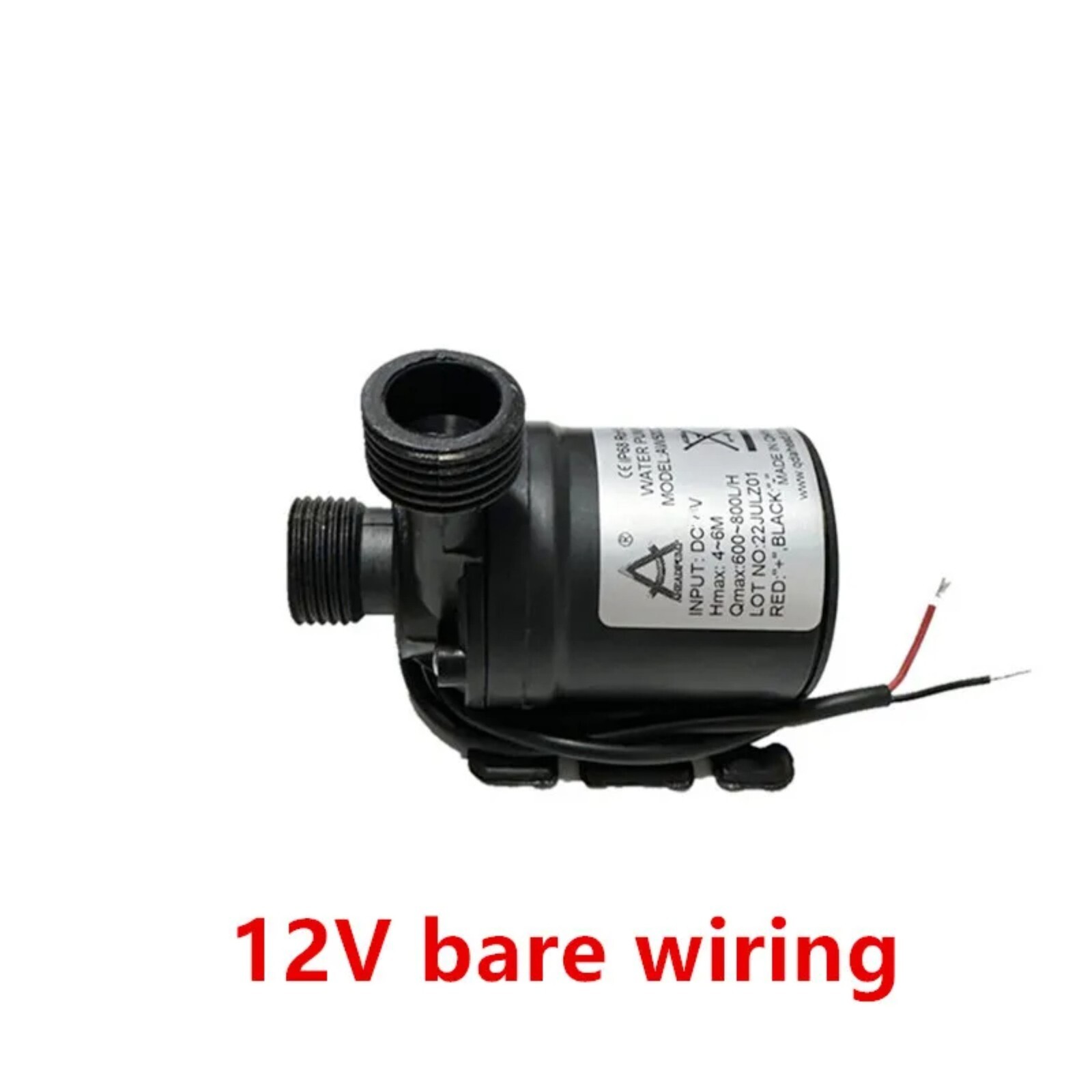 Mini Water Pump Quiet 12V 800L/H USB Brushless Motor Submersible Pool ...