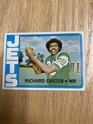 1972 Topps Football Richard Caster New York Jets Rookie Card #68 | eBay
